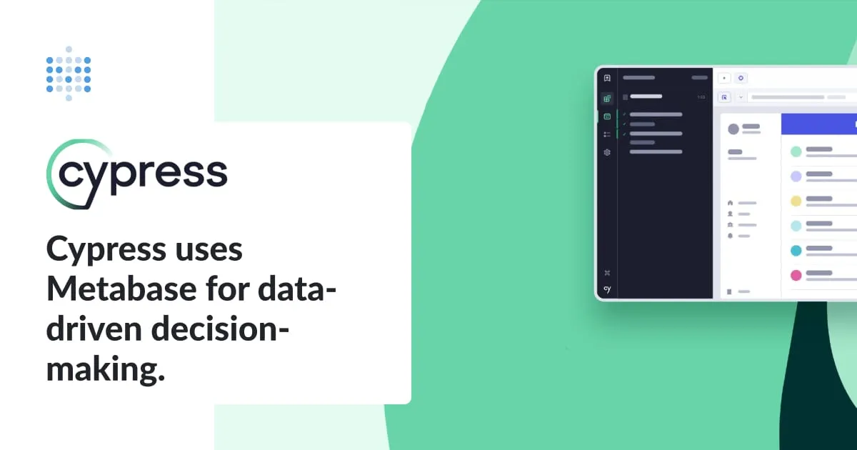 Cypress uses Metabase for data-driven decision-making.