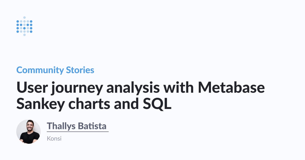 User journey analysis with Metabase sankey charts and SQL