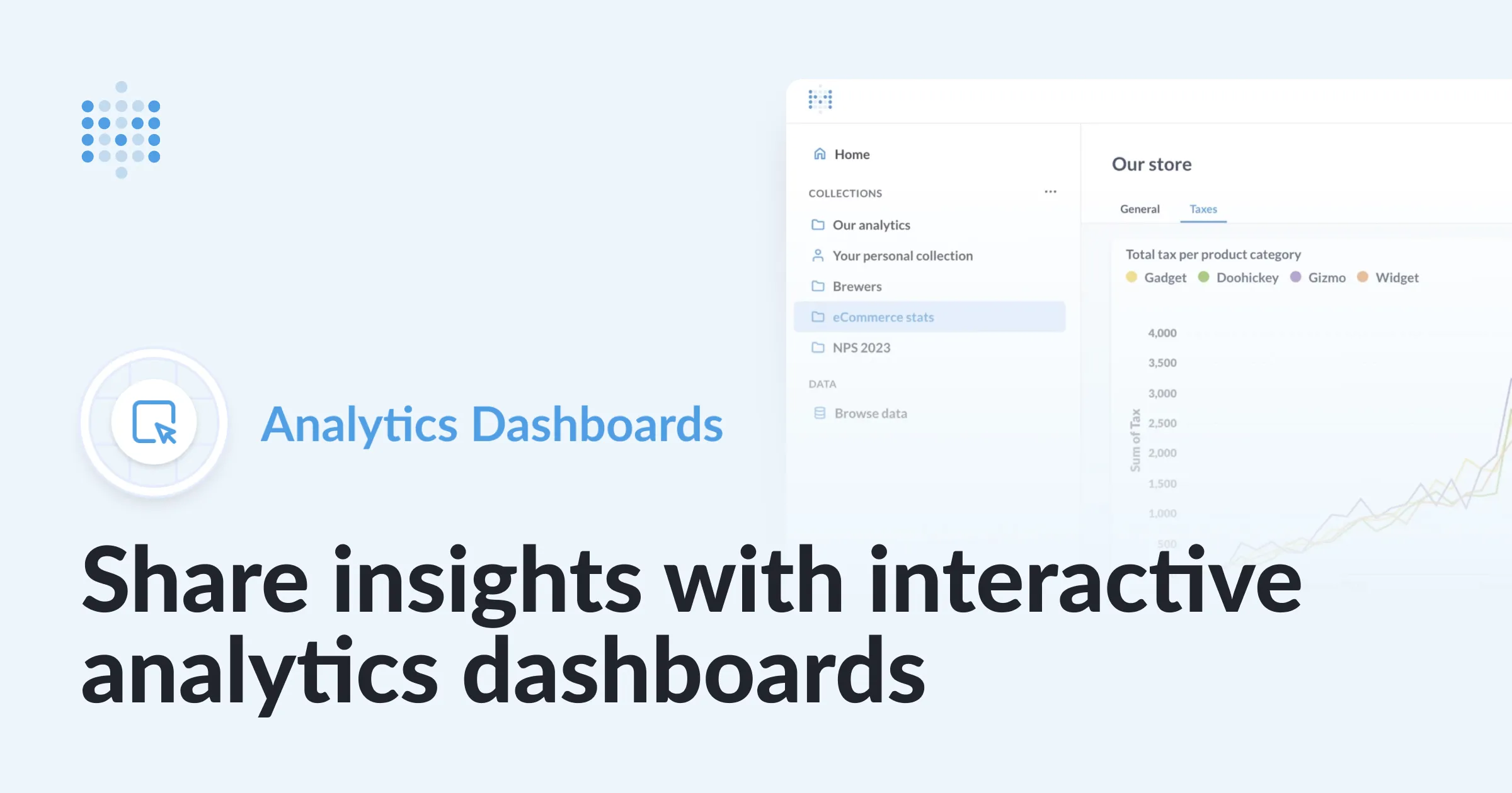 Analytics dashboards