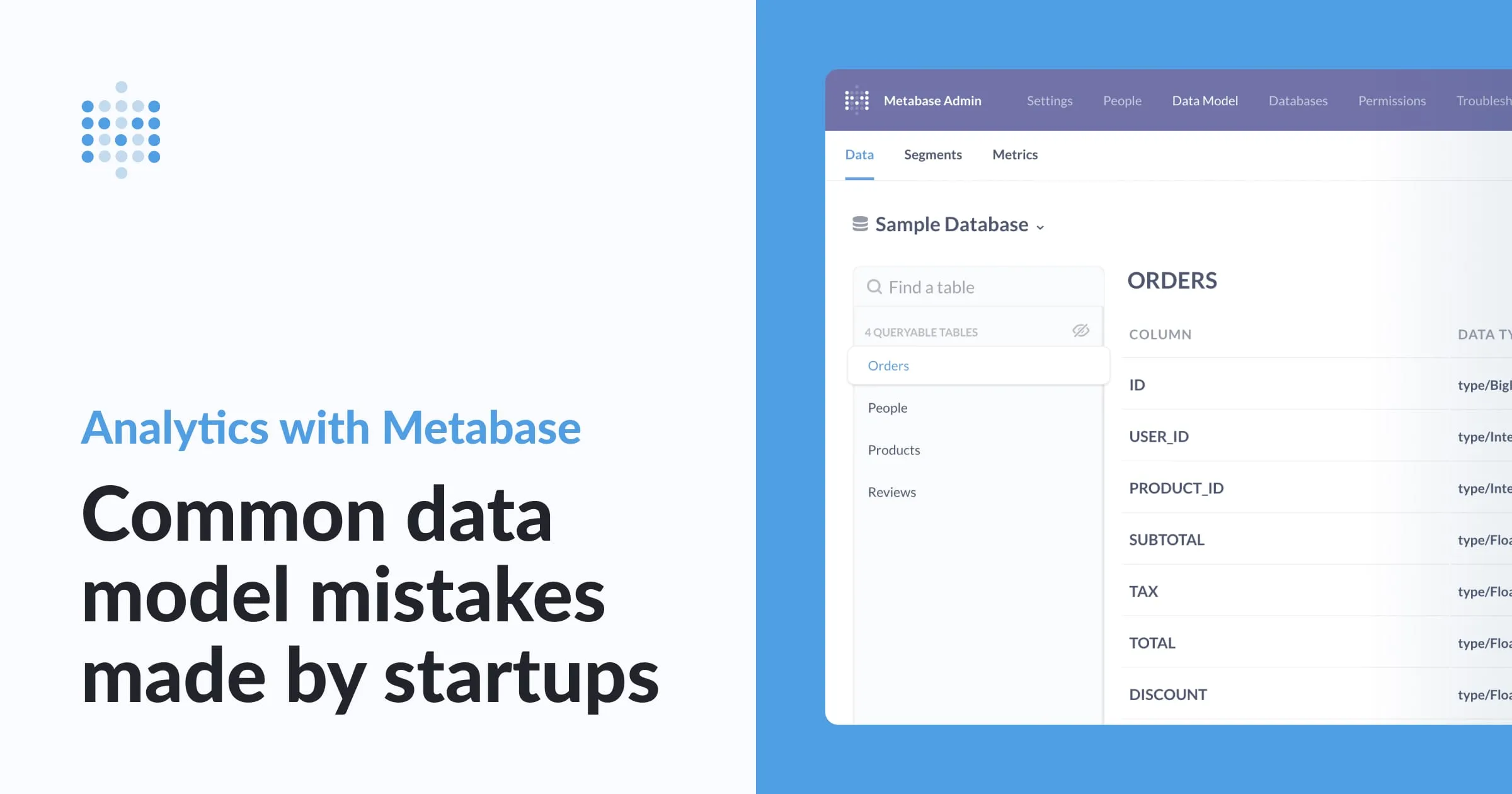 Common data model mistakes made by startups