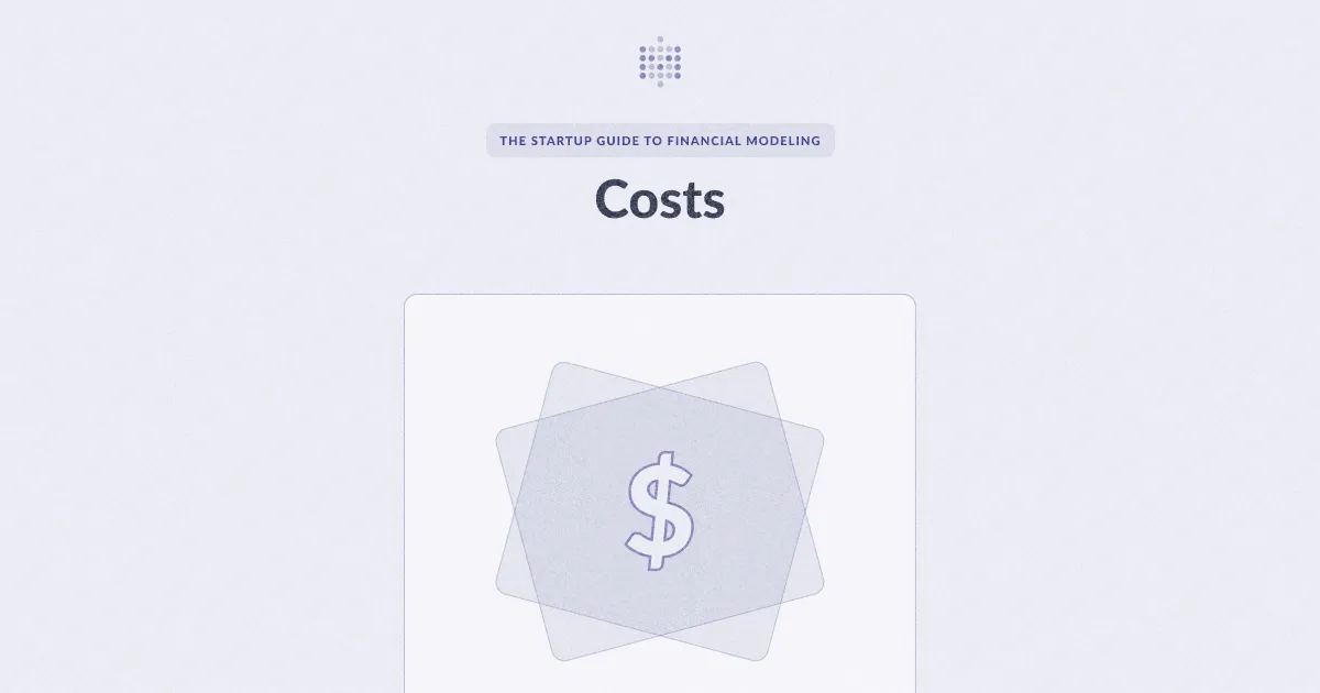 Costs: the money going out